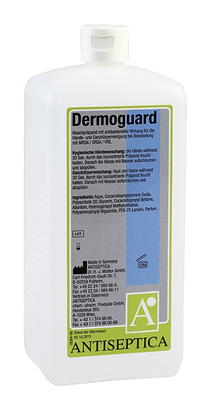 Dermoguardantibakterielle Waschlotion Händedesinfektion, Reinigung ...